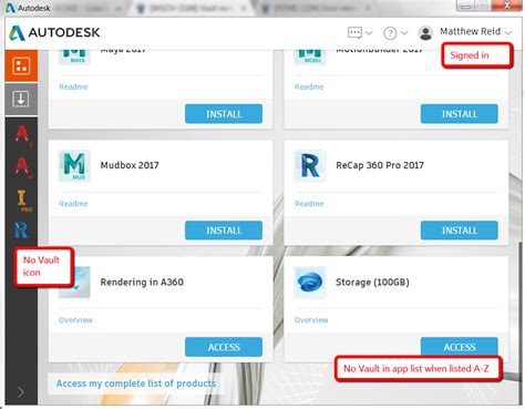 Autodesk桌面应用程序未列出vault Professional
