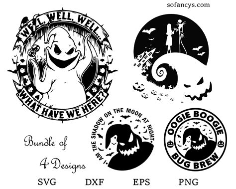 Oogie Boogie Moon Silhouette