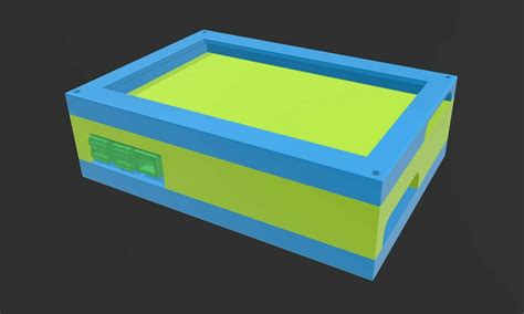 free stl file raspberry pi display monitor 7 screen box rpi enclosure