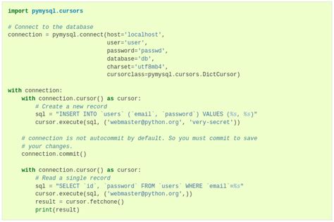 Получаем данные из mysql таблицы на python unlix