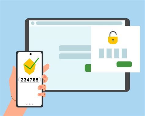 The Concept Of Two Factor Authentication Security 13899927 Vector Art At Vecteezy