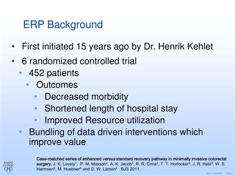 Ppt Practice Redesign And Enhanced Recovery Pathway In Colorectal