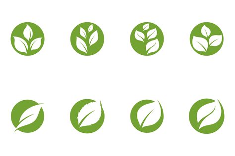 Green Leaf Nature Tree Logo And Symbol Graphic By Marsono Creative Fabrica