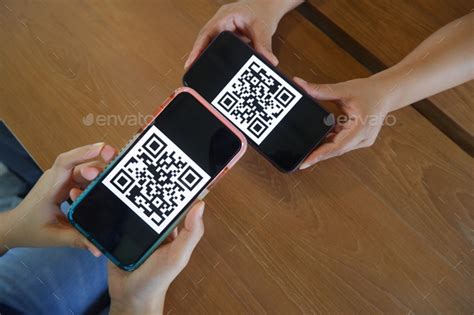 QR Code Payment Scan Via Mobile Pone Stock Photo By SUPITNAN PhotoDune