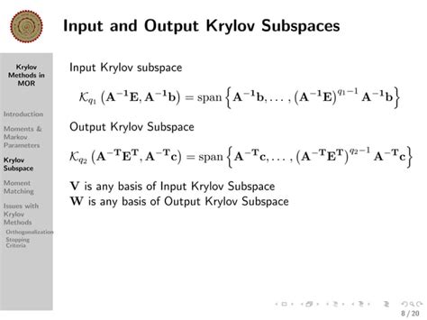 Krylov Subspace Methods In Model Order Reduction Ppt