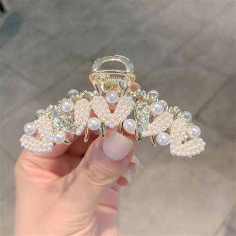 반머리집게핀 하트 진주 반머리 집게핀 반묶음집게핀 헤어집게 미니 믿고 사는 즐거움 Ssgcom