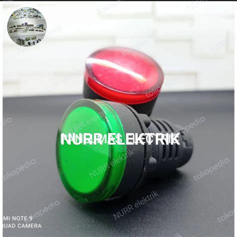 Jual Pilot Lamp Indicator Lamp Led 30mm 220vac24vdc Ad22 30ds Fort Merah 24vdc Jakarta