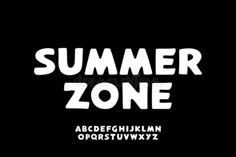 Modern Trendy Sans Serif Alphabet Display Font Vector Stock Illustration Illustration Of