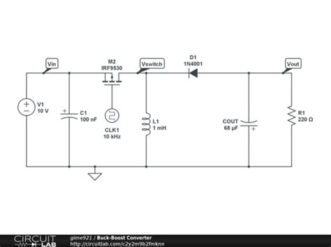 Buck Boost Converter Circuitlab