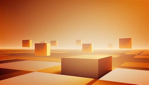 Premium Ai Image Generative Ai Beautiful Gradient Scene Landscape With Light Orange Apricot Color