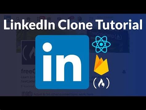 Linkedin Clone Logo With The Words Linkedin Clone In Front Of It And An Image Of