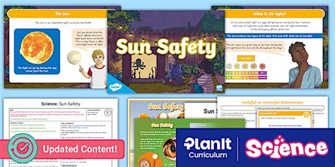 Science Light Sun Safety Year 3 Lesson 4 Teacher Made