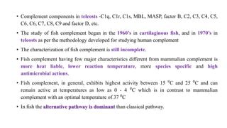Fish Complement System Pathways And Regulations PPTX