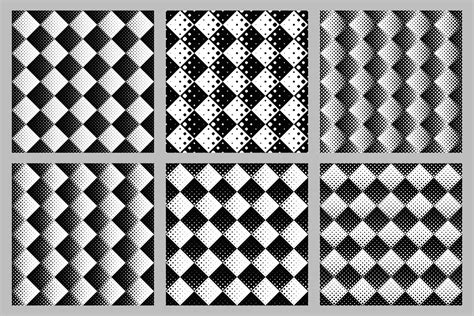 6 Seamless Rounded Square Patterns Graphic By Davidzydd · Creative Fabrica