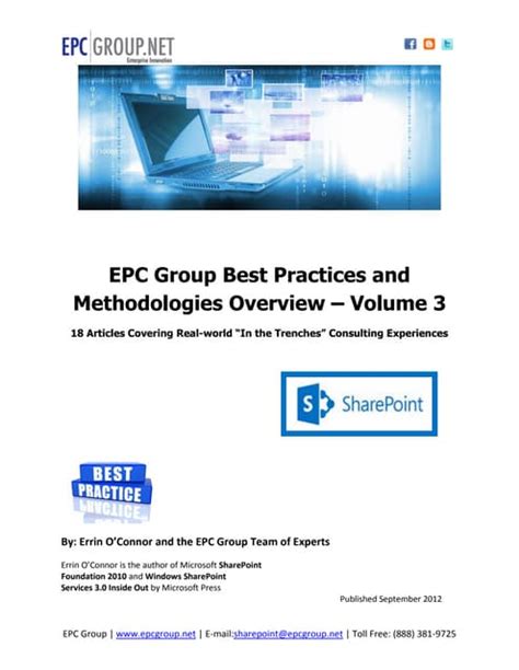 18 Sharepoint Best Practice And In Depth Methodologies Epc Group