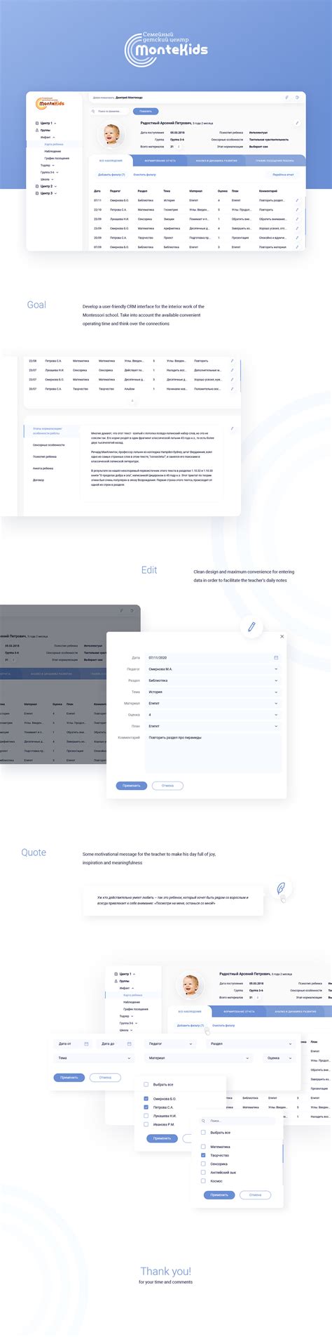 CRM Interface On Behance
