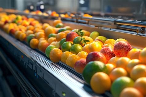 Highspeed Automated Fruit Sorting Machine Premium Ai Generated Image