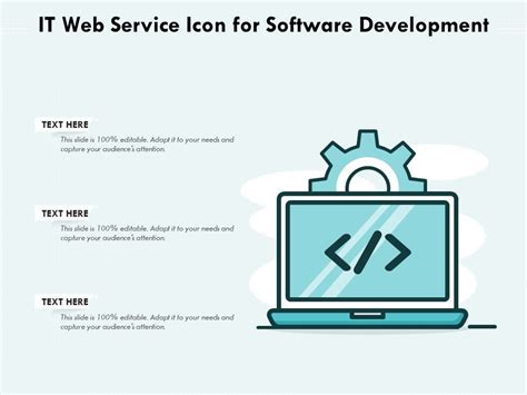 IT Web Service Icon For Software Development Presentation Graphics Presentation PowerPoint