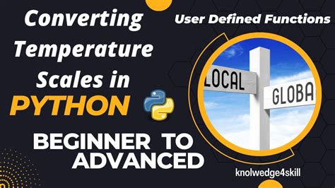 310 Converting Temperature Scales Python User Defined Function
