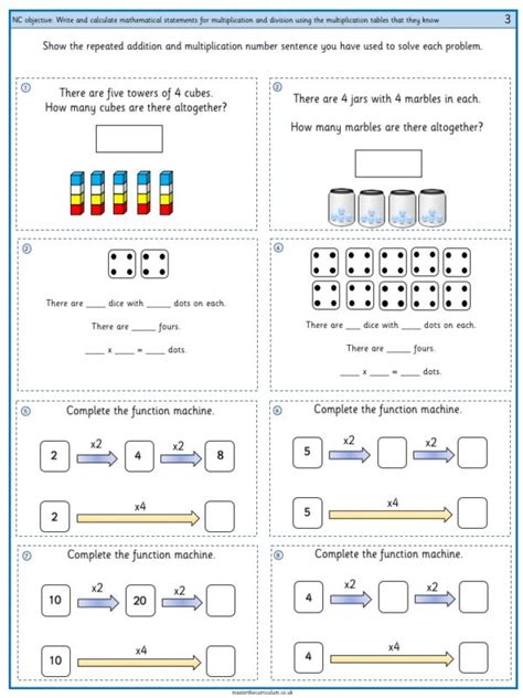 Write And Calculate Mathematical Statements For Multiplication And Division Using The