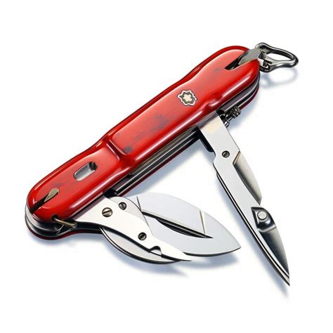 Premium AI Image A Close Up Of A Swiss Army Knife With A Red Case Generative Ai