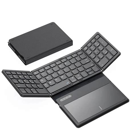 B055 Foladable Bluetooth Keyboard With Touchpad Pocket Folding Keyboard