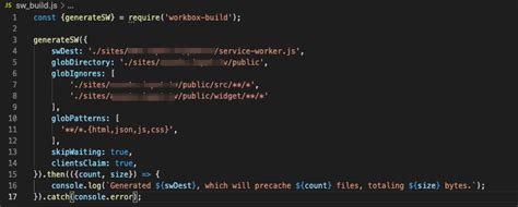 Progressive Web Apps Workbox 6 Referenceerror Swdest Is Not Defined