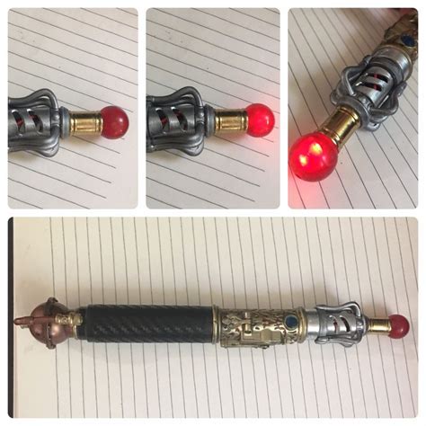 Custom Temporal Sonic Screwdriver With Red Lights And Sound Doctor