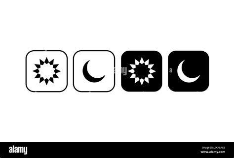 Vector Day Night Switch Mobile App Interface Design Concept Dark Mode