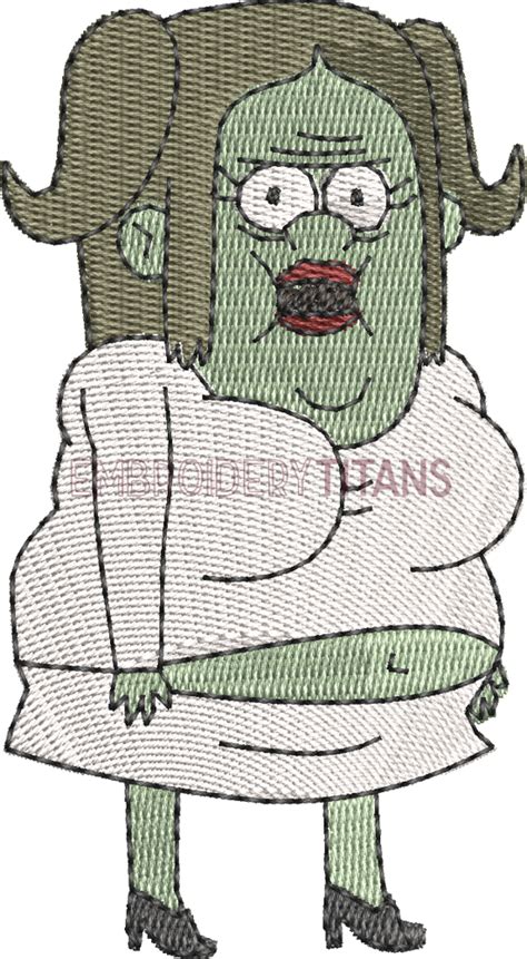 Starla Regular Show Free Machine Embroidery Design Download In Pes Jef