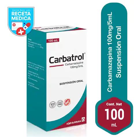 Carbatrol 100mg Carbamazepina X 100ml Novafarmawimer