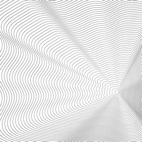 Premium Vector Abstract Black Wave Thin Curved Lines Pattern On White Background And Texture