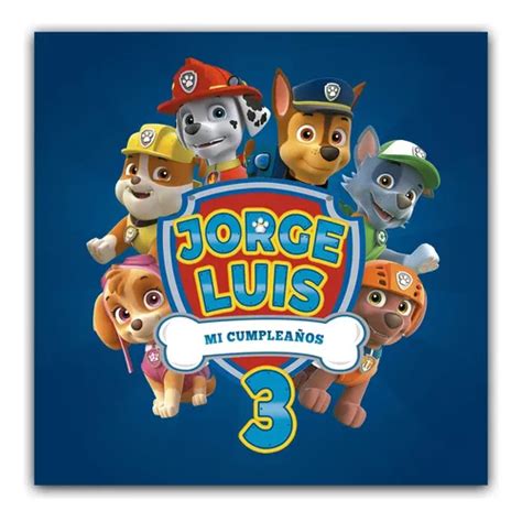 Lona Impresa Personalizada Paw Patrol 2 X 2 Mts Meses Sin Interés