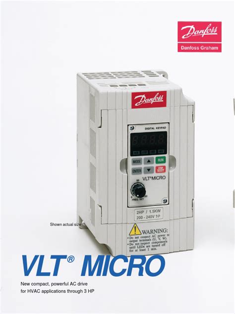 Vlt Micro Data Pdf Electric Motor Alternating Current