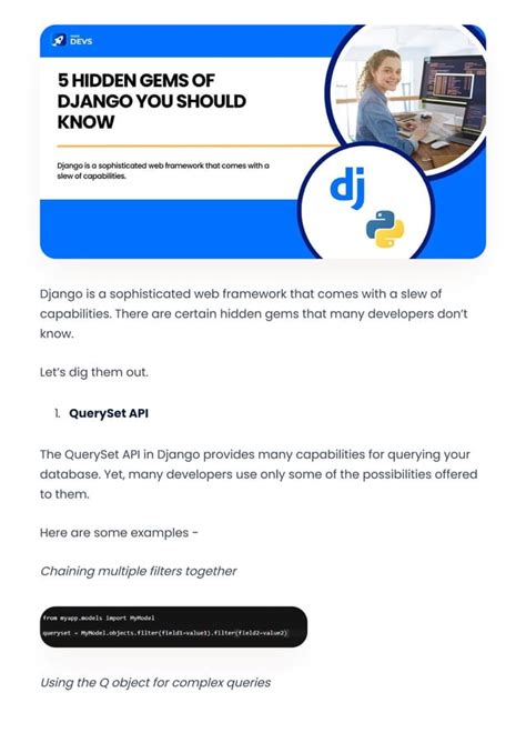Learn Django Tips Tricks And Techniques For Developers Pdf