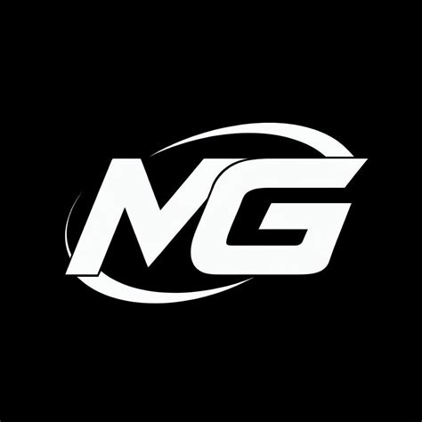 Bold Geometric Gl Monogram Logo Design On Black Background Monogram