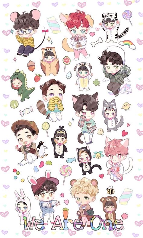 Exo Chibi Wallpapers Wallpaper Cave