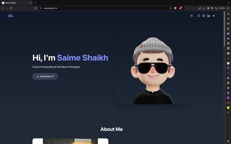 Saime Shaikh On Linkedin Devops Portfolio Cloudcomputing React