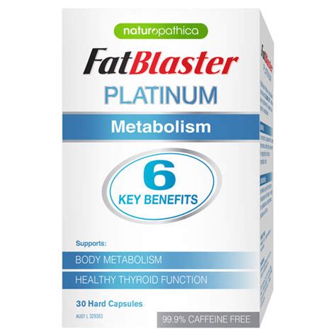Fat Blaster Platinum Metabolism 30 Capsules Ozchemist Australia