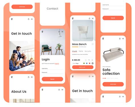 e commerce website on behance
