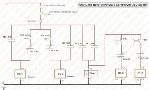 Star Delta Forward Reverse Control Circuit