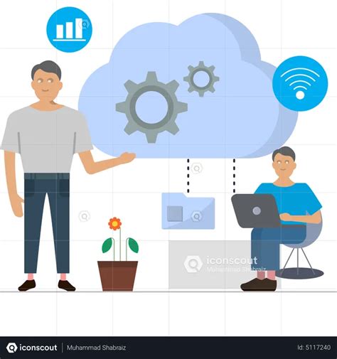 best cloud syncing illustration download in png and vector format
