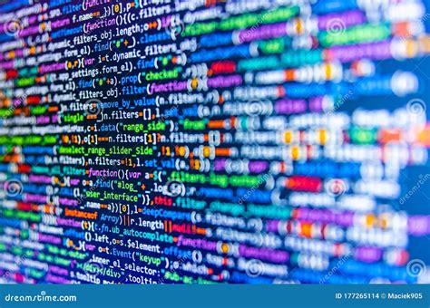 Futuristic Source Code Digital Data Telemetry Motion Graphic Display Screen With User Interface