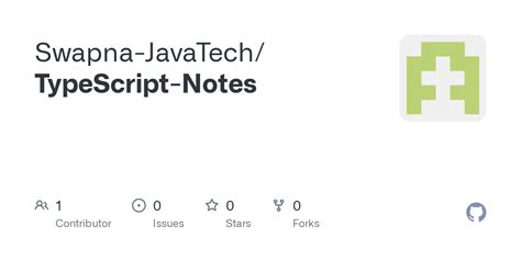 Github Swapna Javatechtypescript Notes