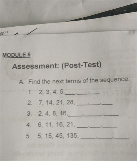 find the next terms of the sequence brainly ph