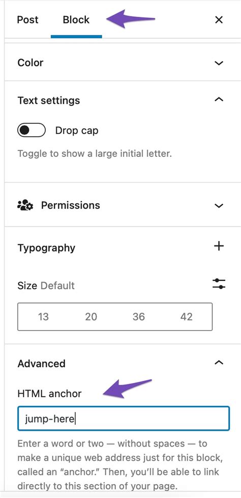 How To Quickly Create Jump Links In Wordpress Rank Math