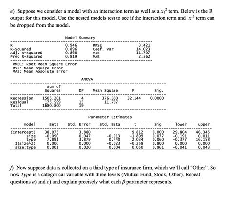 e suppose we consider a model with an interaction