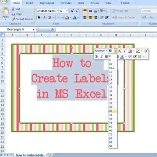 How To Make Labels In MS Excel All You Need Is Microsoft Excel It Is Incredibly User Friendly