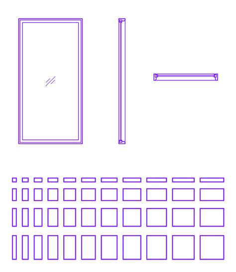 Fixed Window Rectangle Dimensions And Drawings