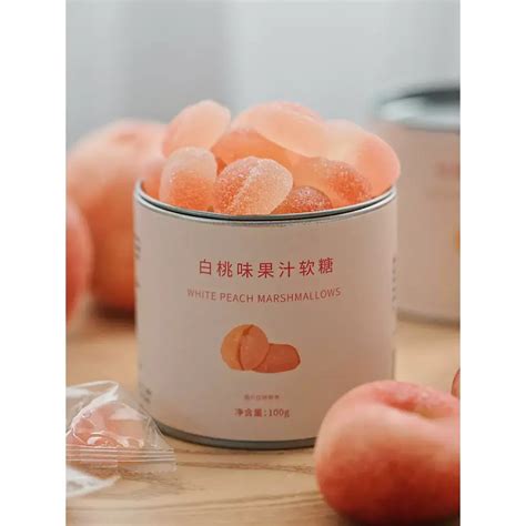 Get Summer Noon 3 Oclock Fruit Peeling Soft Candy White Peach Flavor 100g Qq Oak Candy